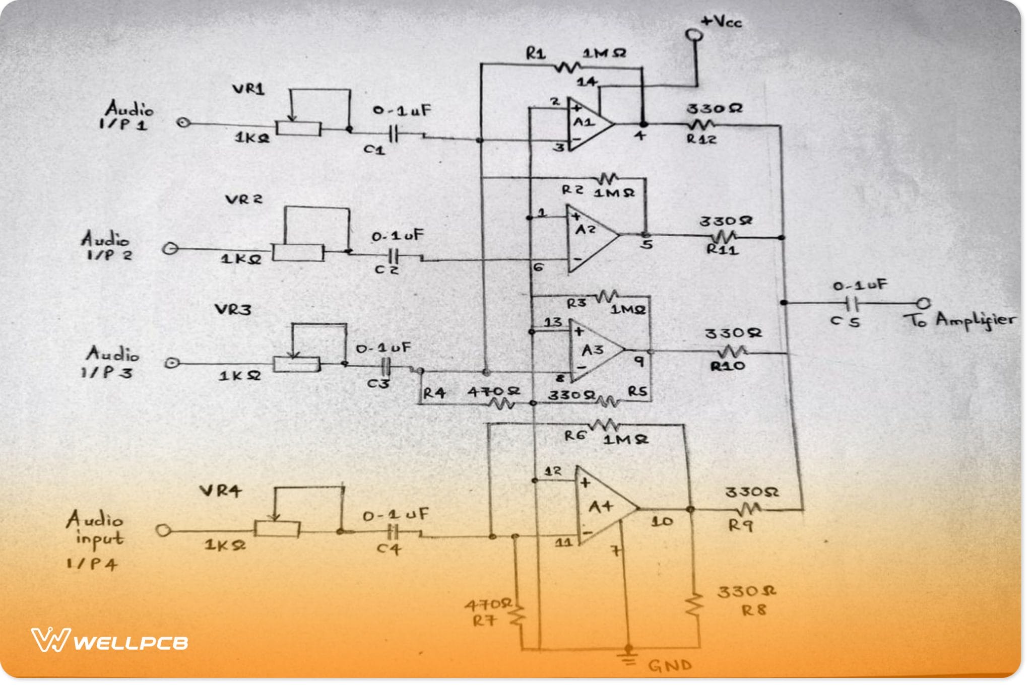 Audio Circuit Mixer: PCB Design Projects & Sound Boards