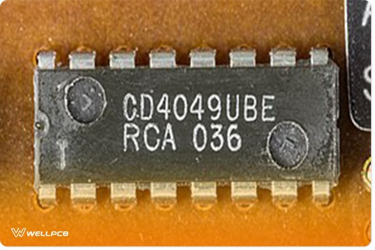 CD4049 IC | CMOS Hex Inverter Buffer | Logic Gates