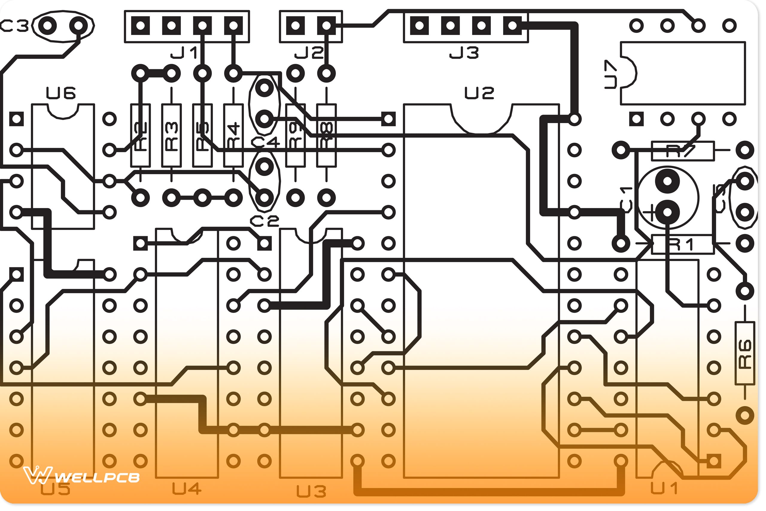 PCB Circuit Board Drawing | Simple Design & Layout