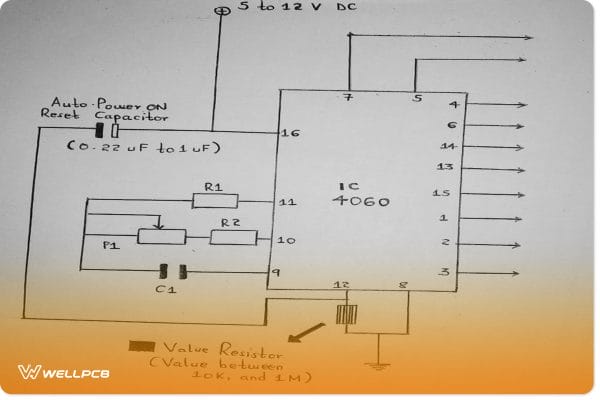 4060 IC Timer | Counter & Oscillator Circuit | CD4060