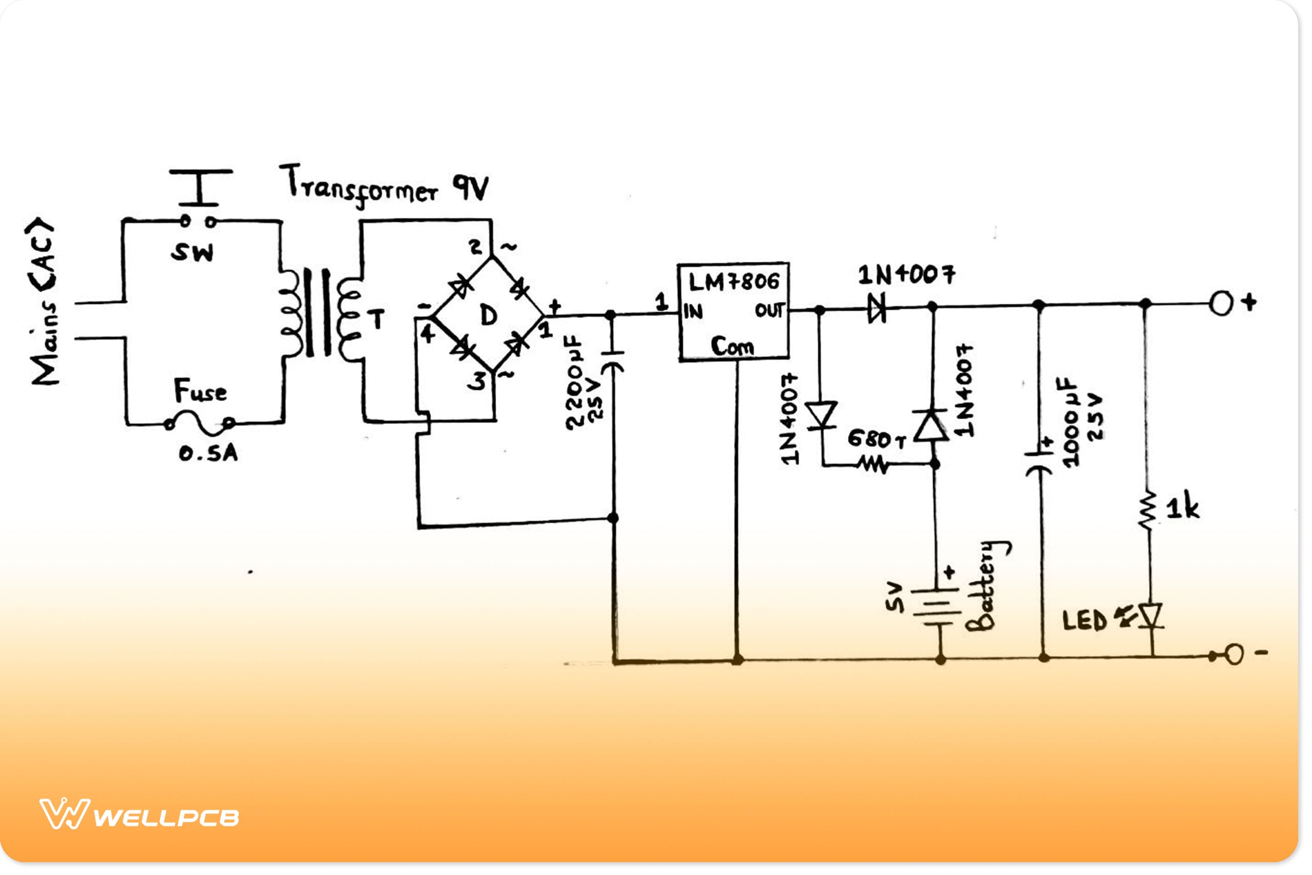 Battery Backup Circuit | PCB Projects for Power Systems
