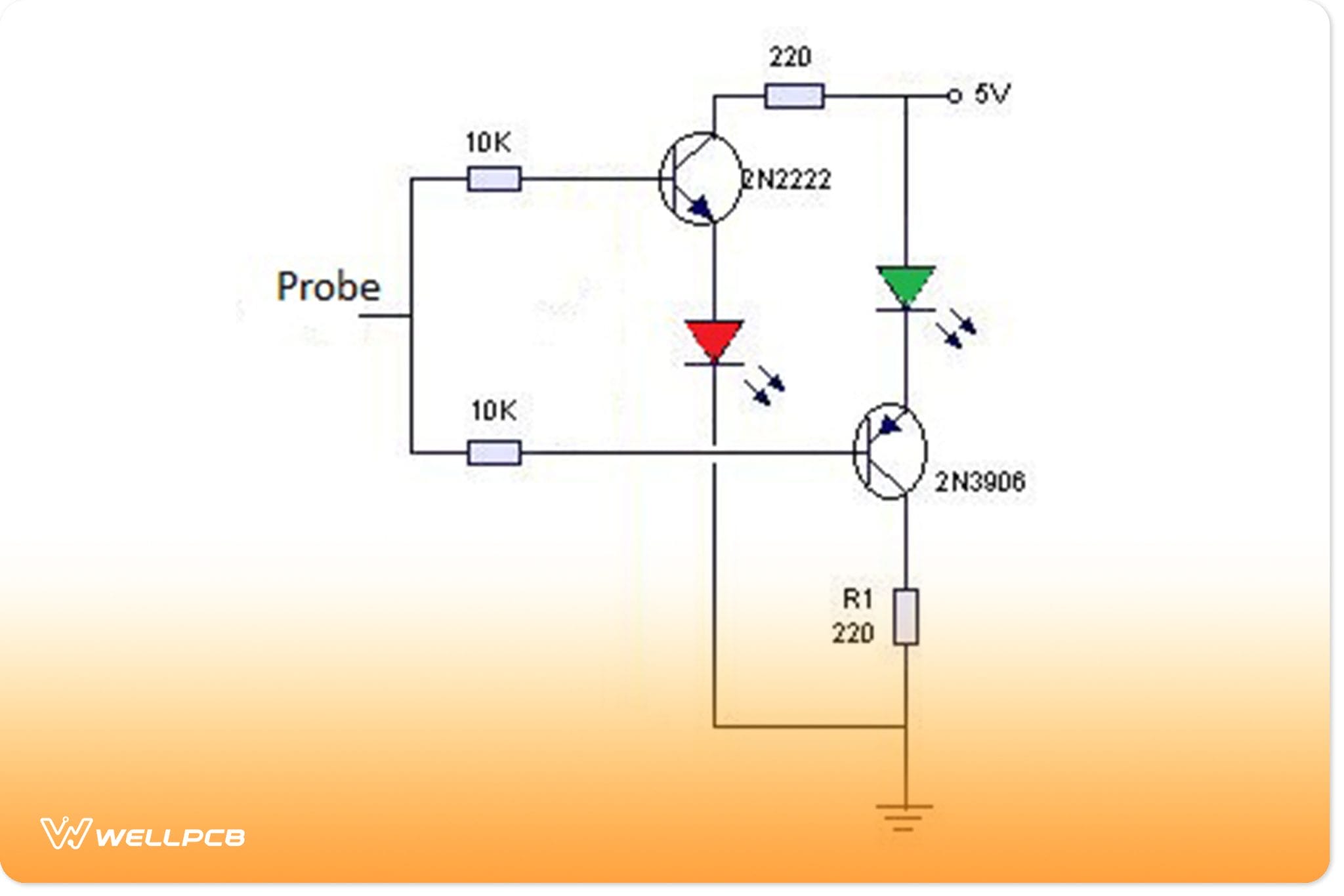 DIY Logic Probe Circuit | PCB Testing Tool
